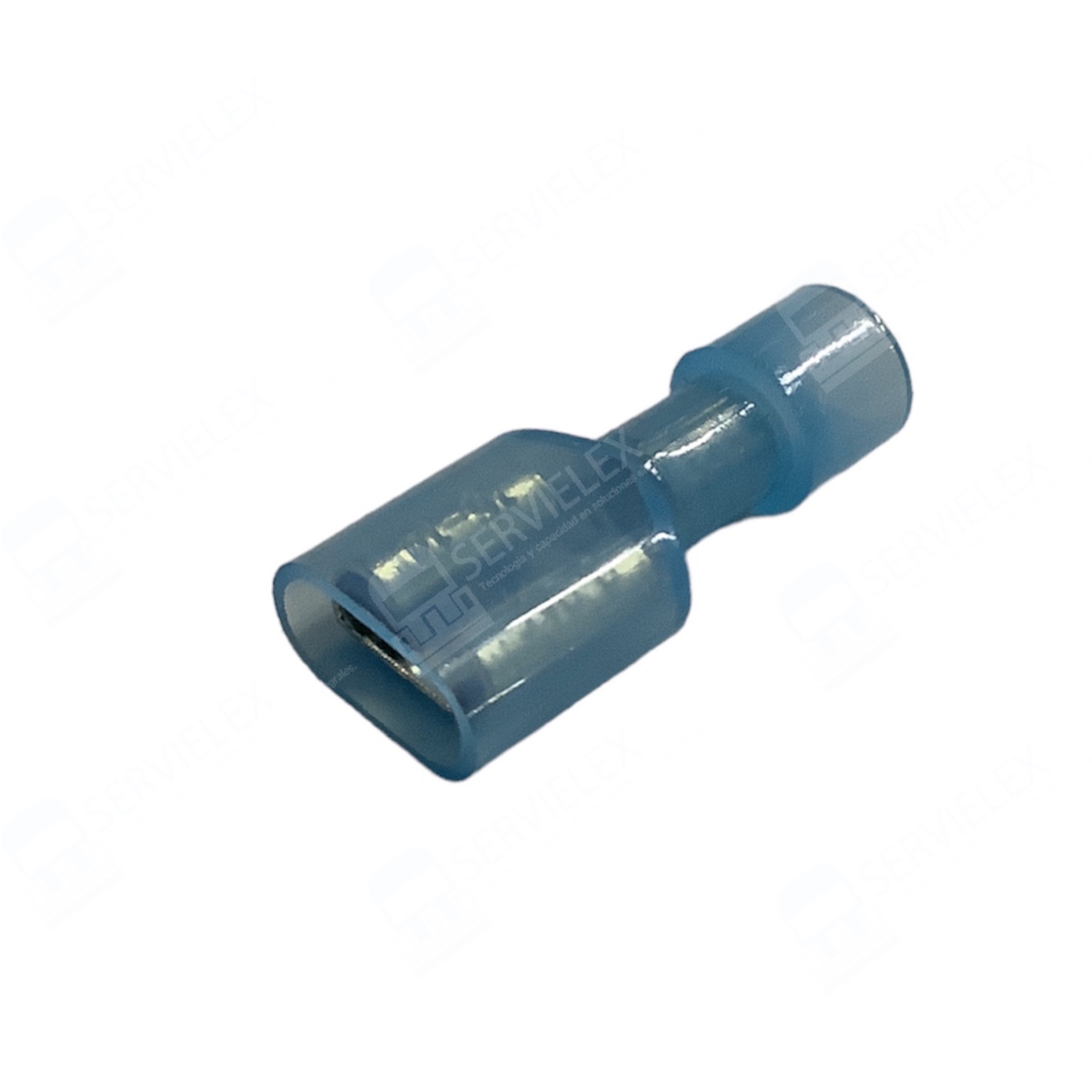TERMINAL ENCHUFE AISLADA HEMBRA AZUL – Servielex