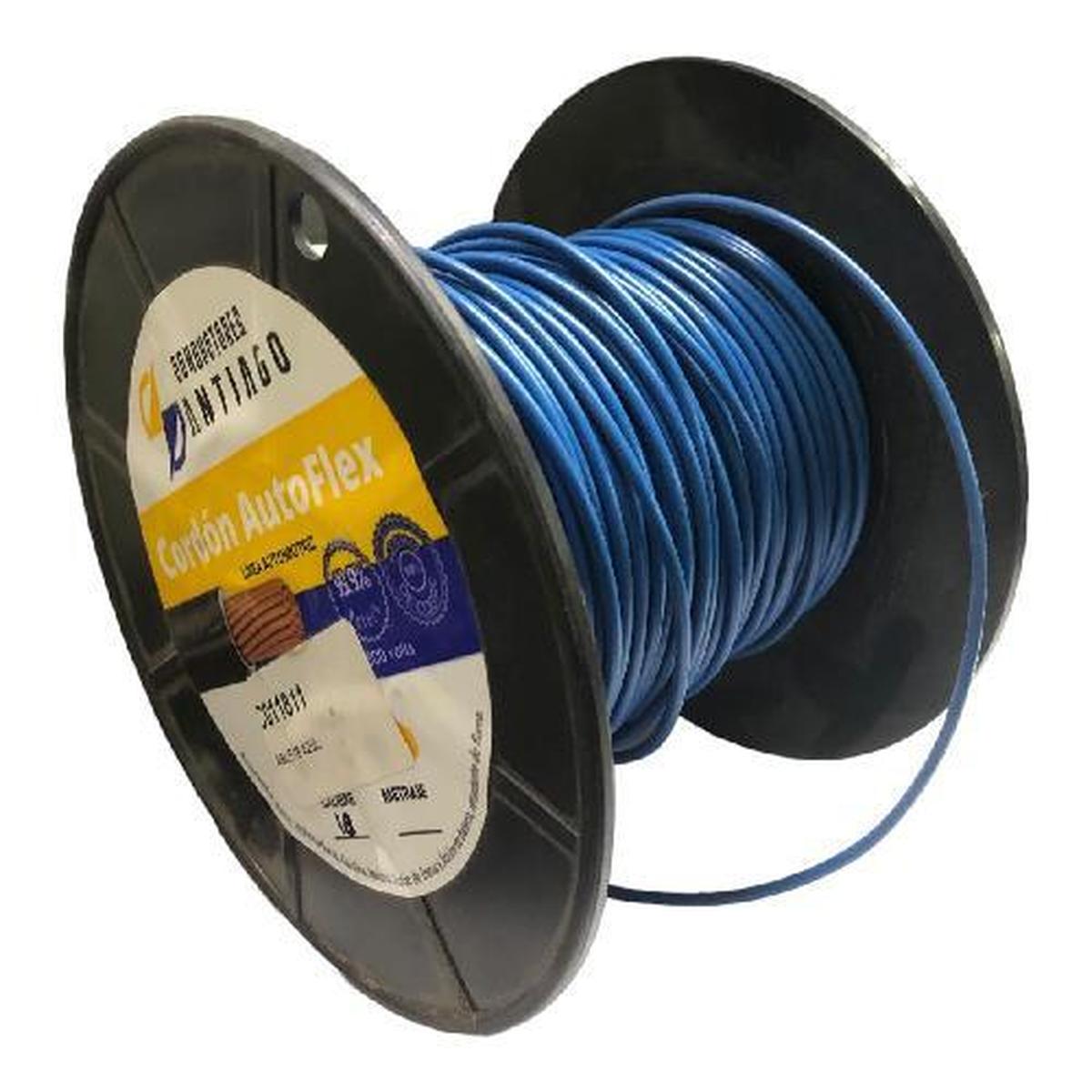 CABLE CALIBRE 18 AZUL FLEXIBLE AUTOMOTRIZ - Servielex